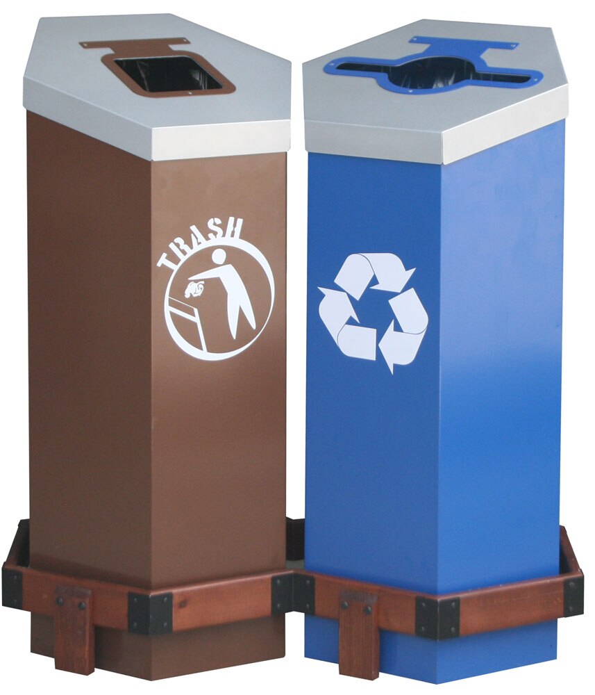 2 Bin Multi-Sort, Recycle and Waste, Recycling Solution Center ...