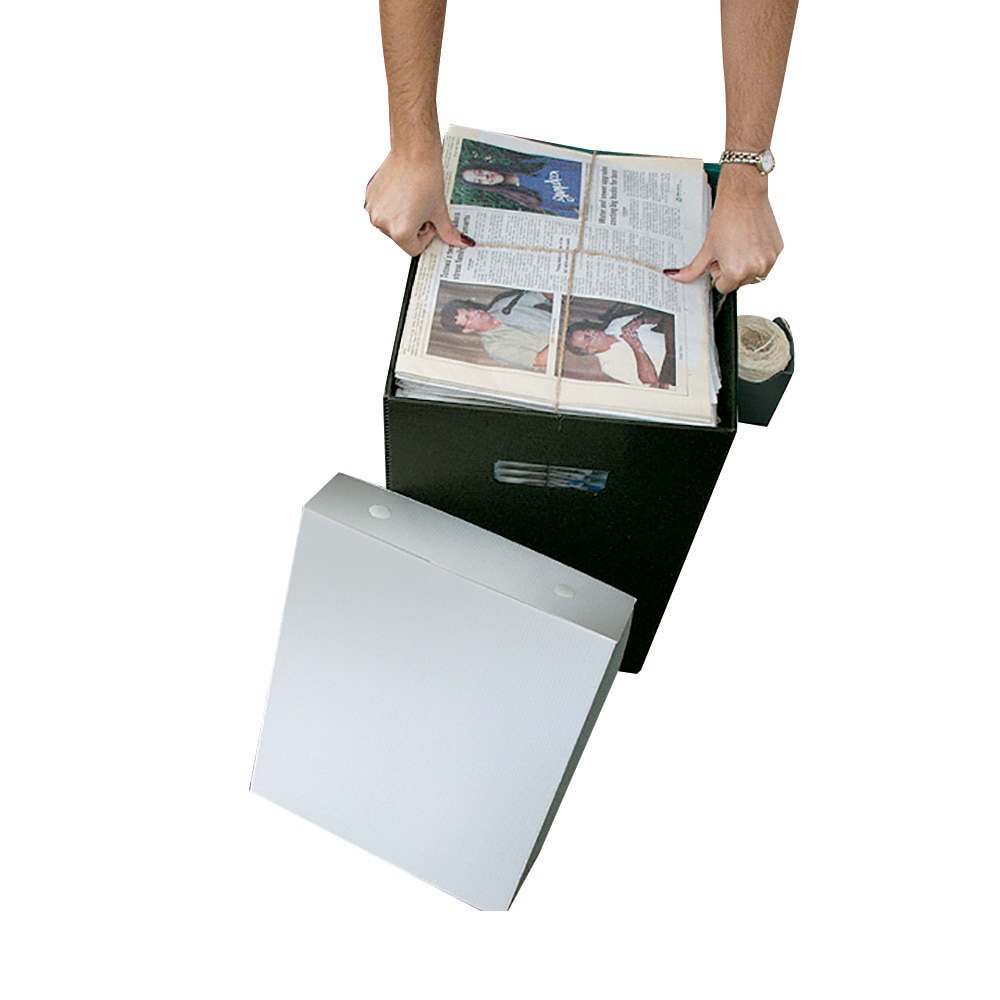 Newspaper Recycling Bin With Twine